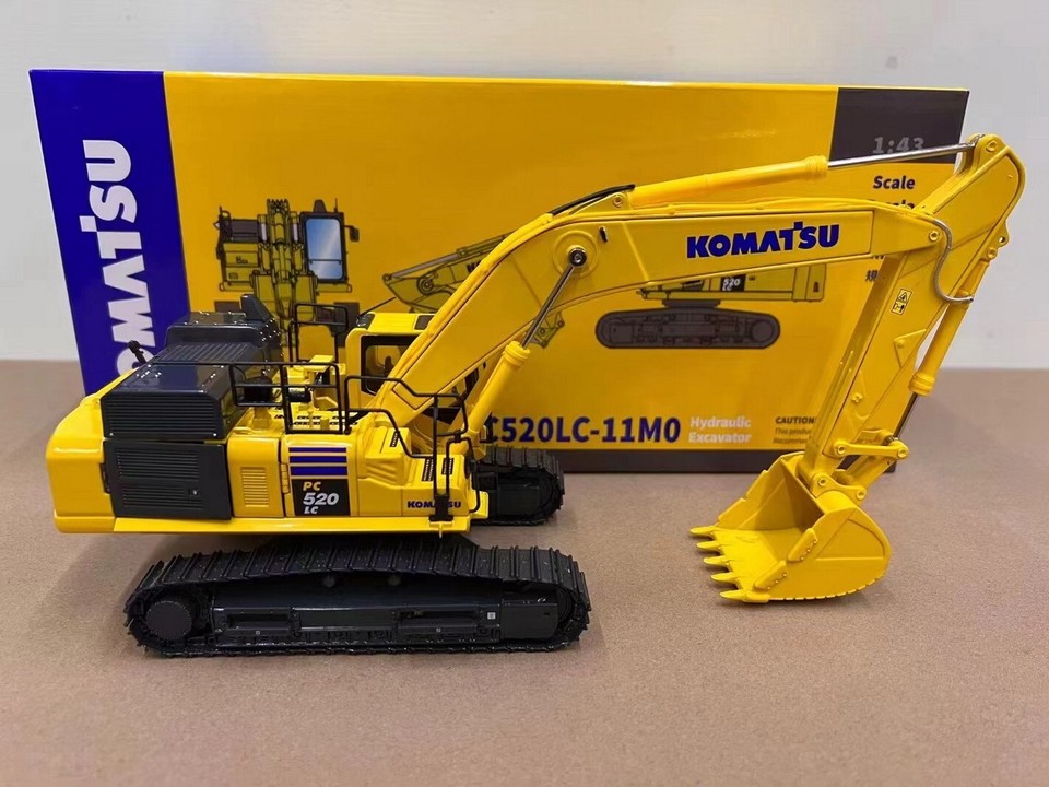1/43 Scale KOMATSU PC520LC-11MO Hydraulic Excavator Diecast Model Toy ...