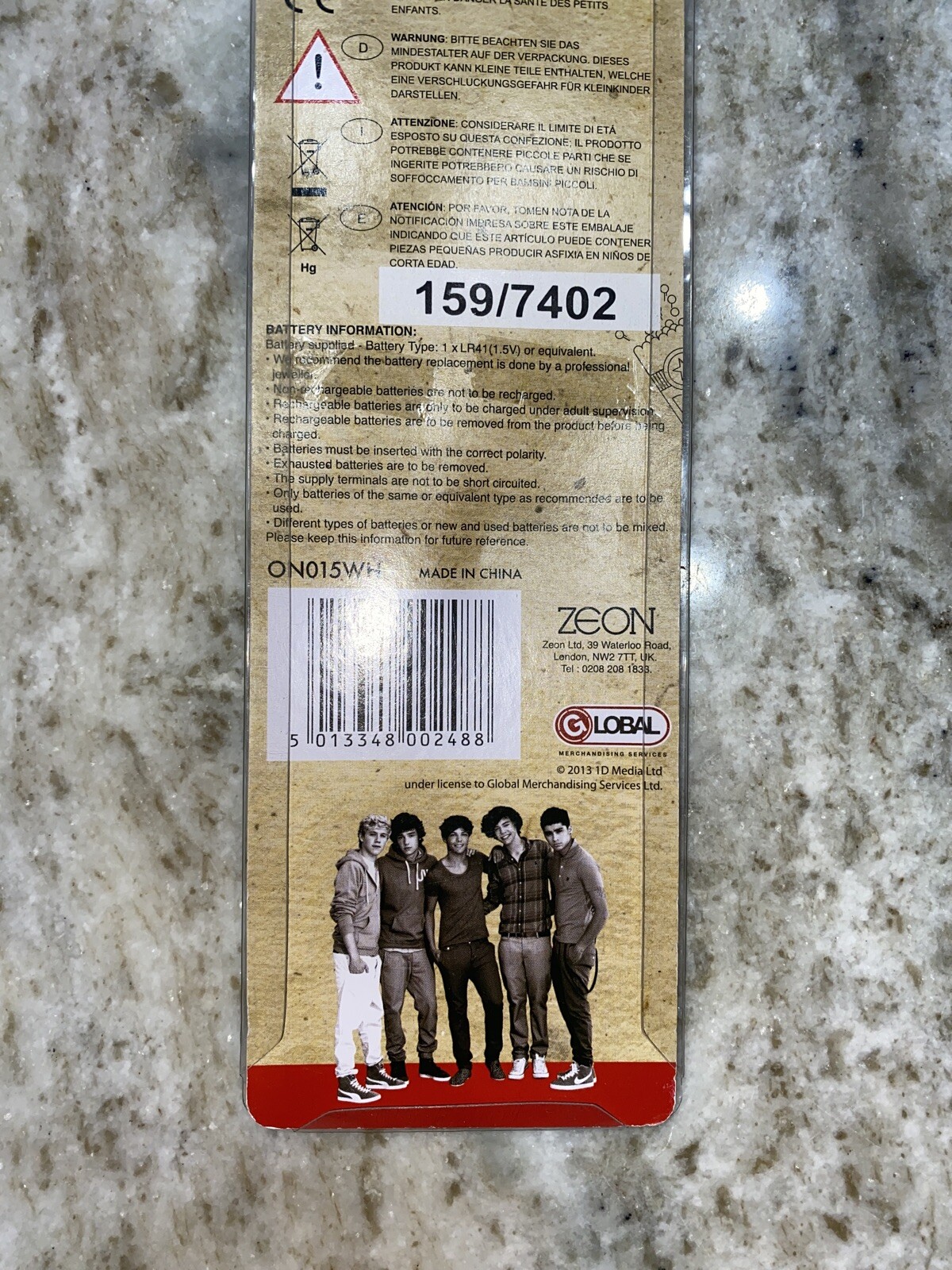 One Direction Watch - I ️ 1D - White Straps With signatures ...