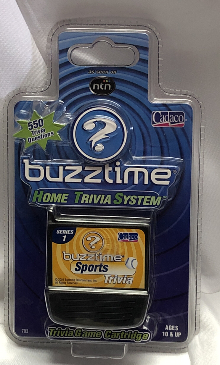 Cadaco Buzztime Home Trivia System Game Cartridge Sports Trivia Series ...