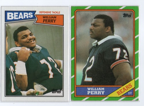WILLIAM PERRY CHICAGO BEARS 1986 1987 TOPPS ROOKIE #20 2X LOT | eBay