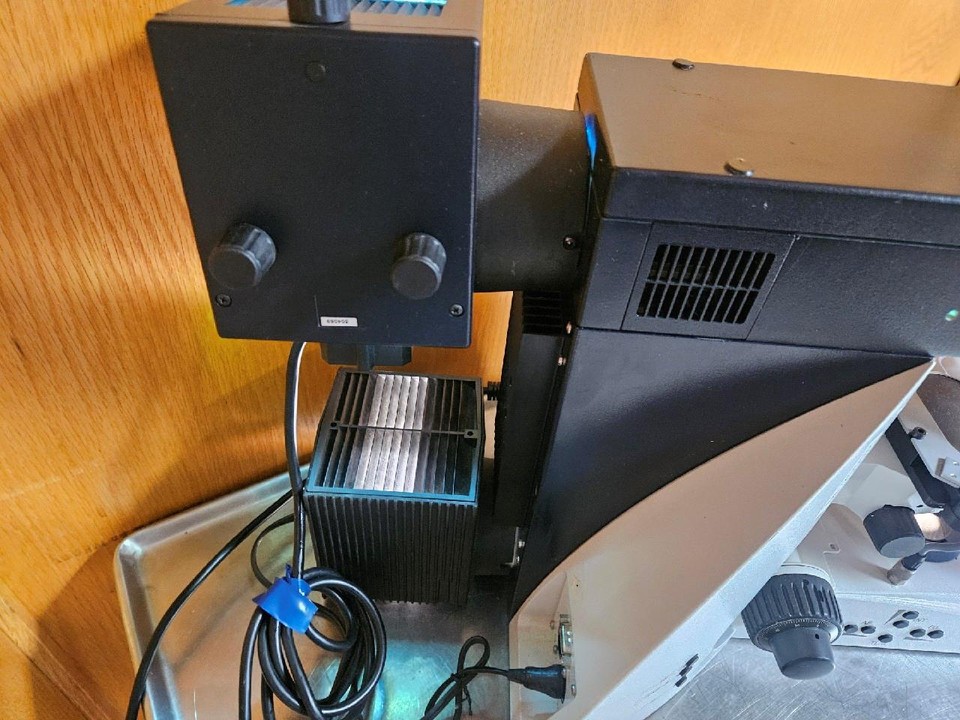 LEICA DM4000 B UPRIGHT CLINICAL RESEARCH MICROSCOPE DM 4000-B W/ 4 ...