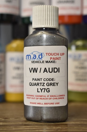 M.A.D AUDI QUARTZ GREY LY7G PAINT TOUCH UP KIT 30ML A1 A3 A4 A5 A6 TT ...