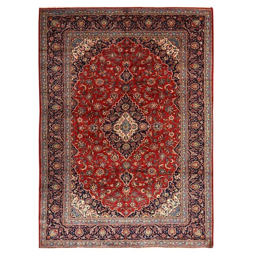 8'7"x12' Red Semi Antique Zoroastrian Kishoon 100% Wool Hand Knotted ...