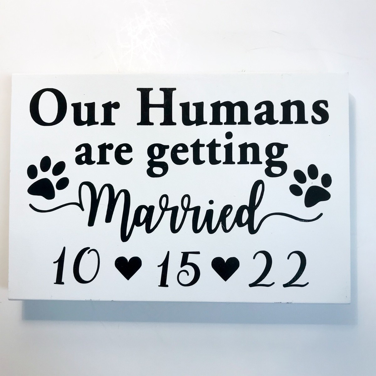 Our Humans Are Getting Married Sign Sentiment Signs In Devon Wedding