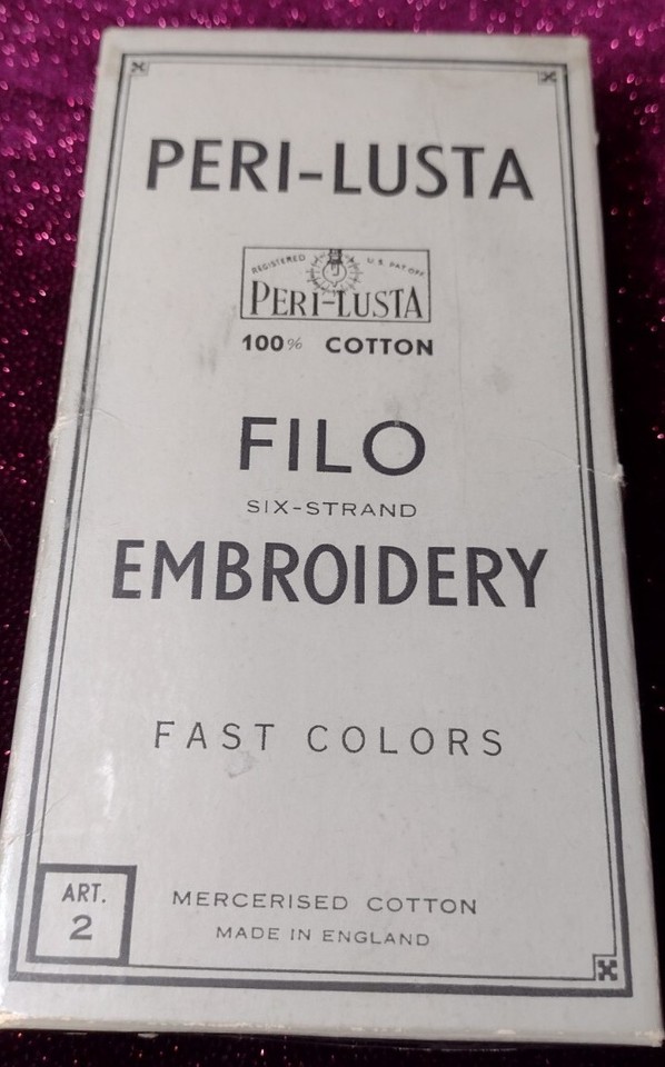 Vintage Box 24ct Peri-Lusta Ecru Embroidery Floss | eBay