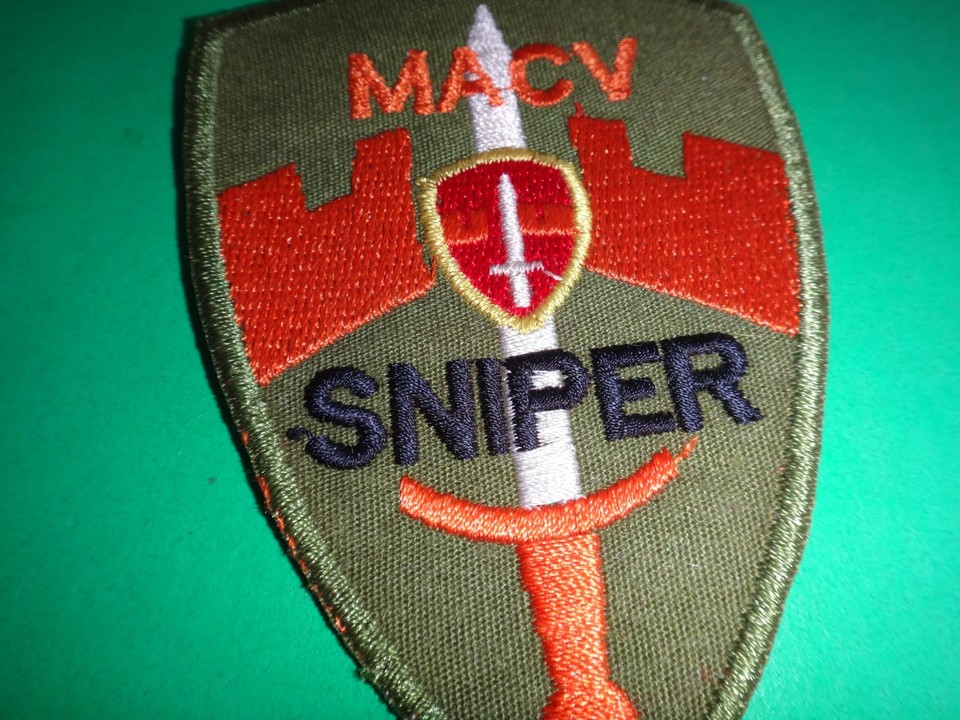 US Army 5th Special Forces Group MACV SNIPER Team Patch From Vietnam ...