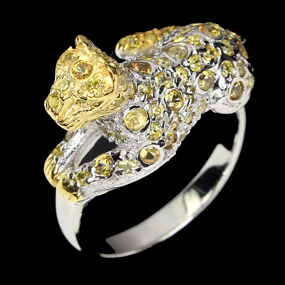 Heated Sapphire Diamond Cut Chrome Diopside 925 Sterling Silver Tiger ...