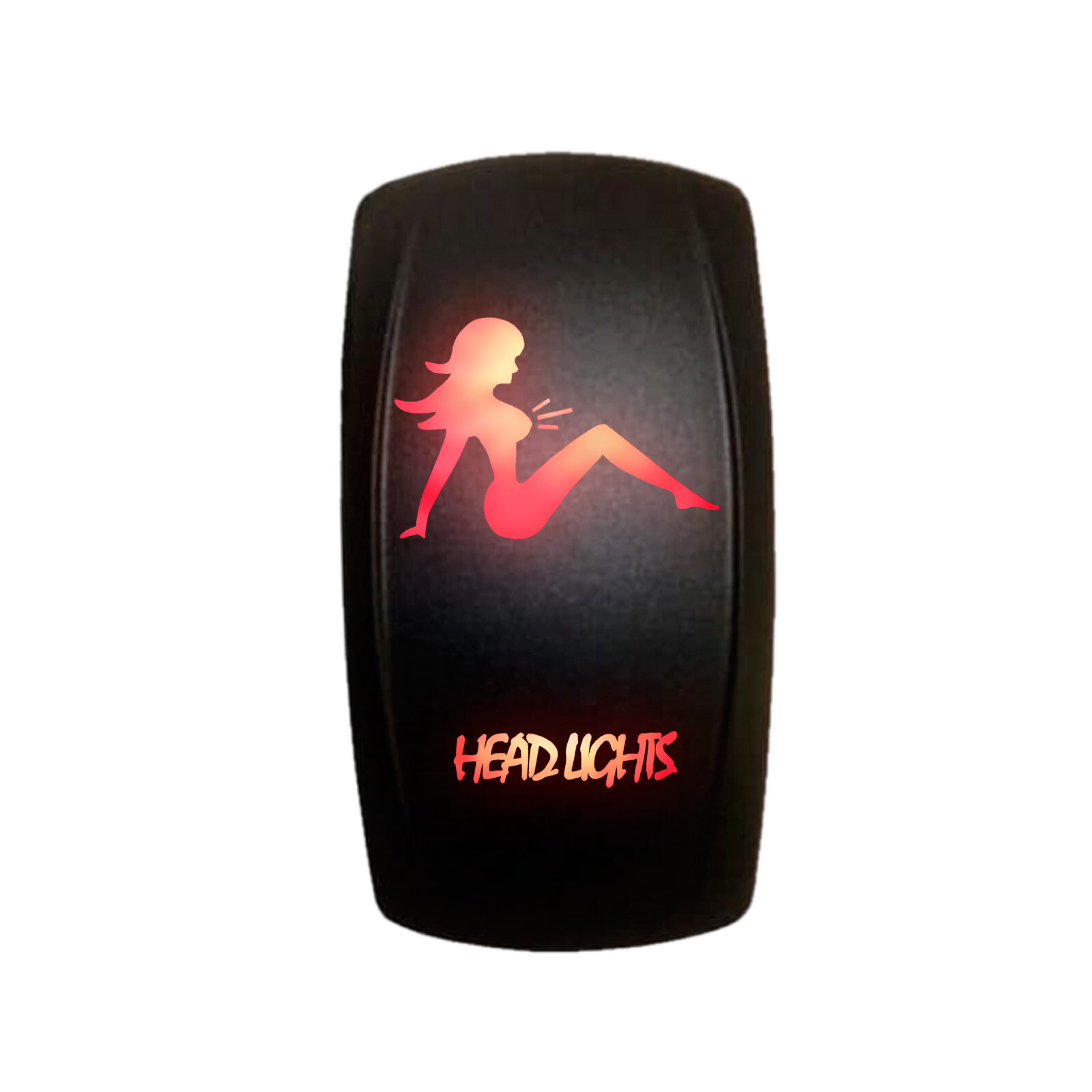 12V Rocker Switch "Headlights" Hot Sexy Mudflap Girl Design UTV / Off ...
