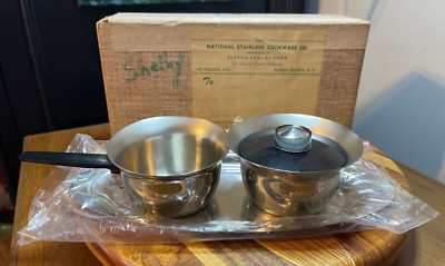 Vtg NATIONAL STAINLESS COOKWARE CO. Stainless Steel HOSTESS CREAMER ...