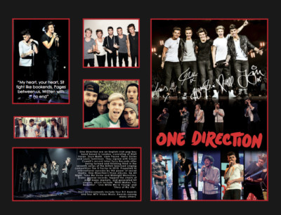 New ONE DIRECTION Signed Limited Edition Memorabilia Framed | eBay