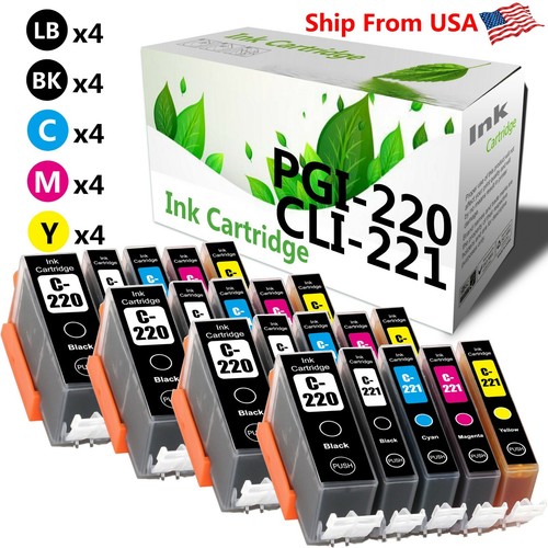 20 PK PGI220XL CLI221XL Ink Cartridge for Canon PIXMA MP980 MP990 ...