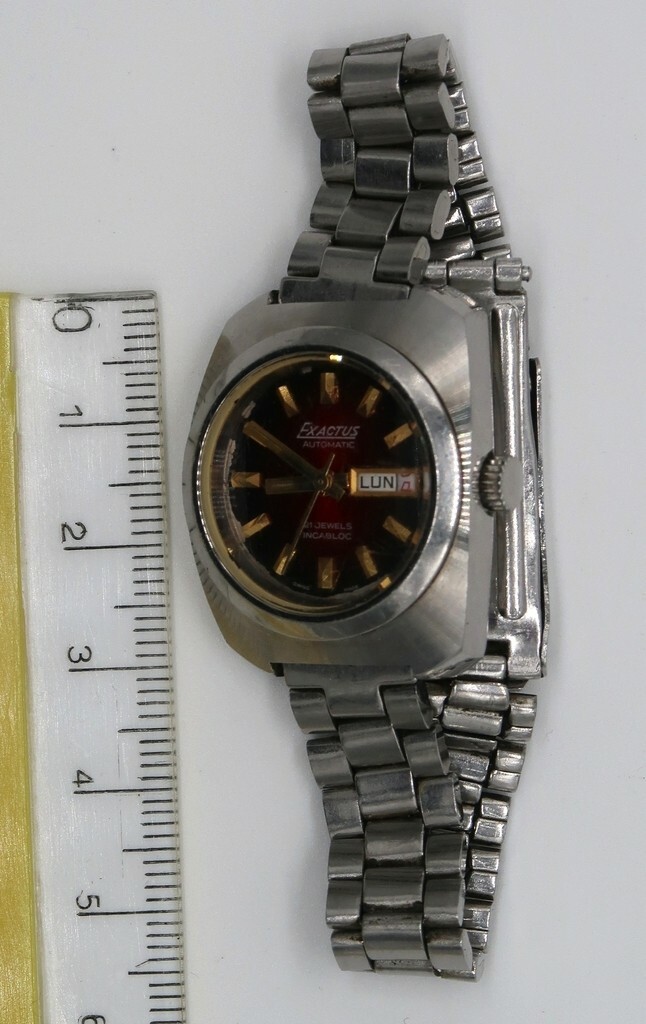 RELOJ EXACTUS AUTOMATIC 21 JEWELS INCABLOC 5835 MUJER . SWISS MADE . | eBay