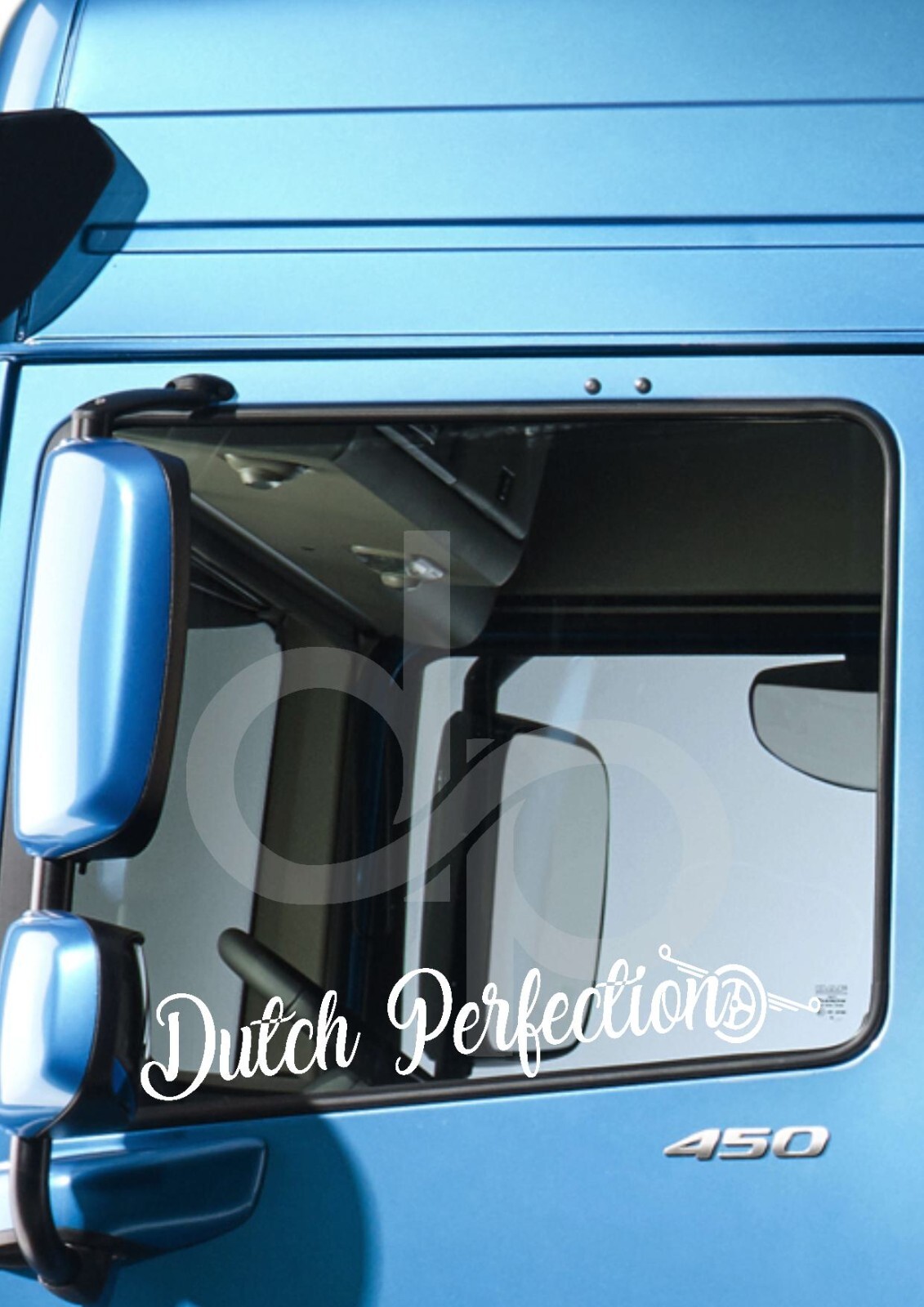 DAF DUTCH PERFECTION X2 WINDOW VINYL STICKER DAF XG XF CUSTOMISE ...