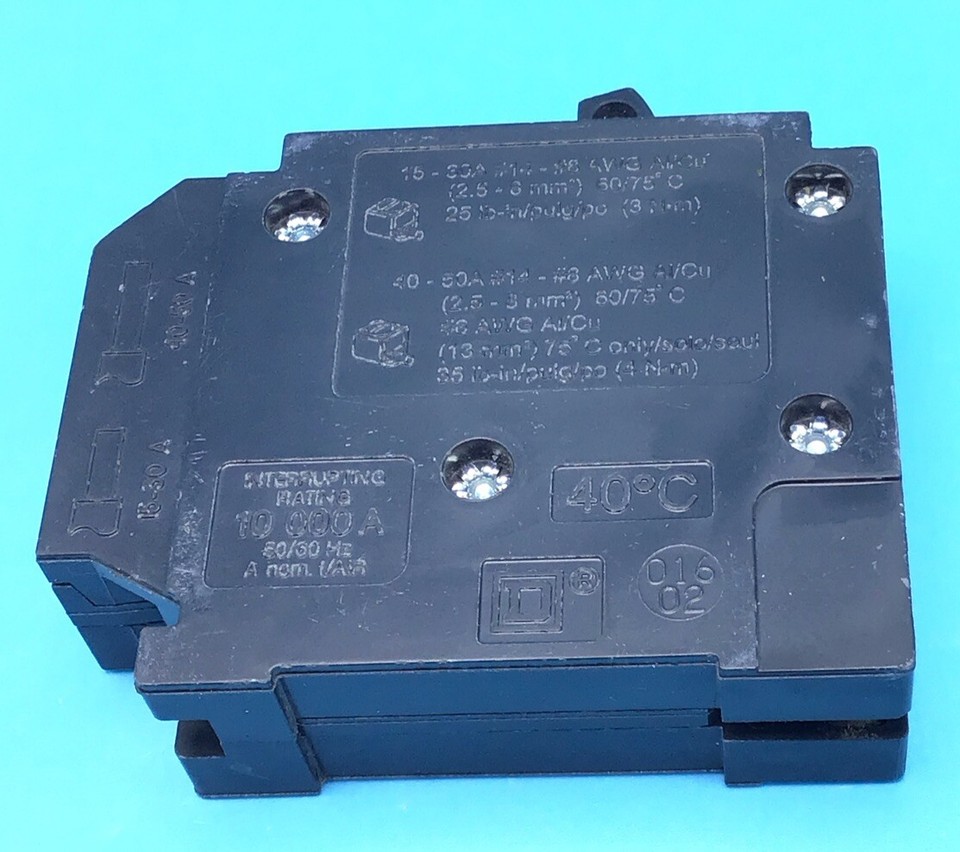New Circuit Breaker Square D Homeline HOMT1515 15/15 Amp 1 Pole Tandem ...