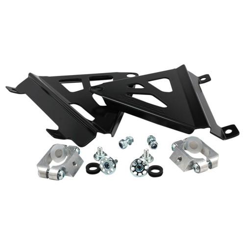 Works Connection Factory Edition Aluminum Radiator Braces Black | eBay