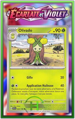 Olivado - EV1:Écarlate et Violet - 022/198 - Carte Pokémon Française ...