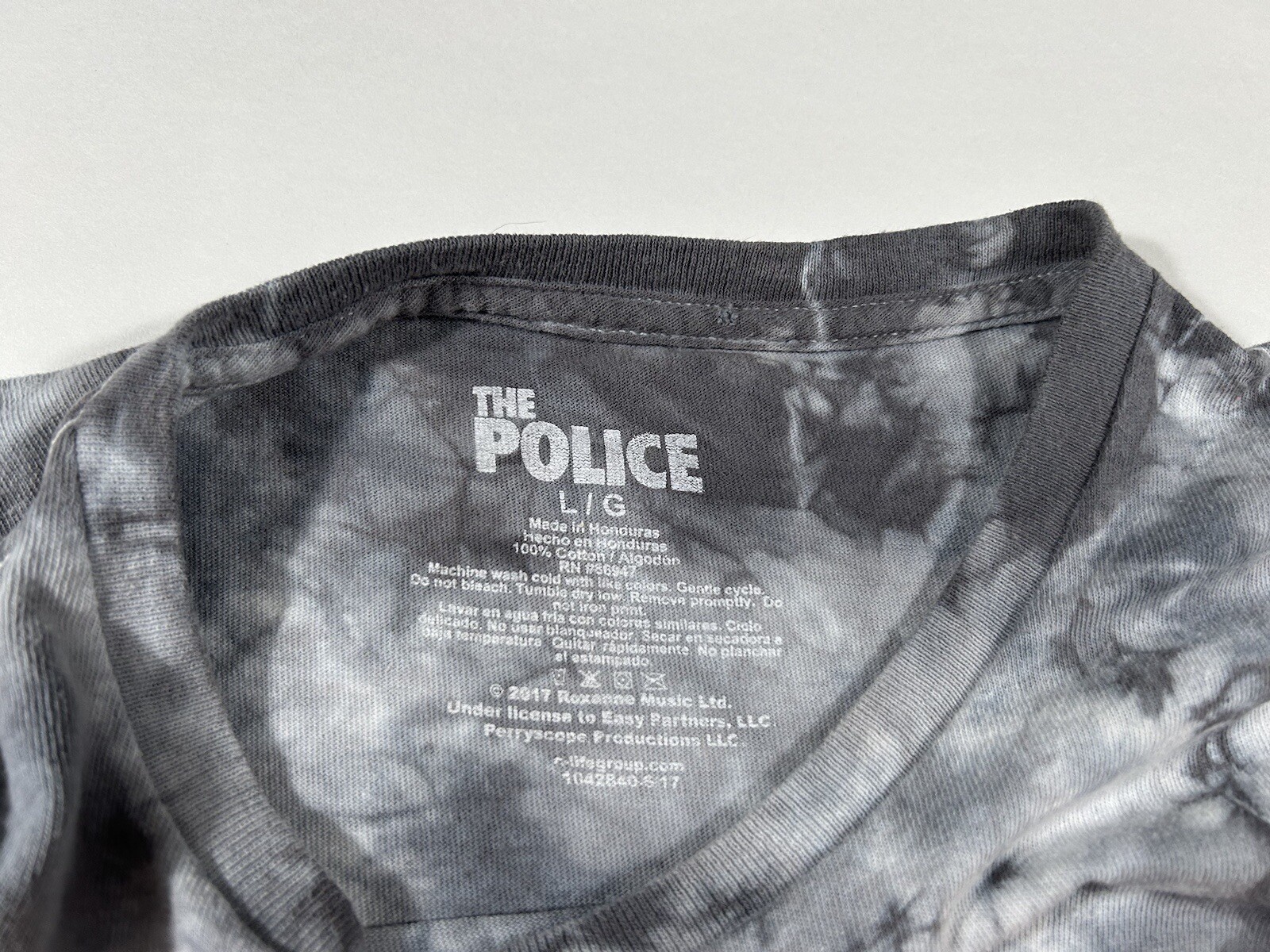 THE POLICE Band Synchronicity Sting Japan Gray Tie Dy… - Gem