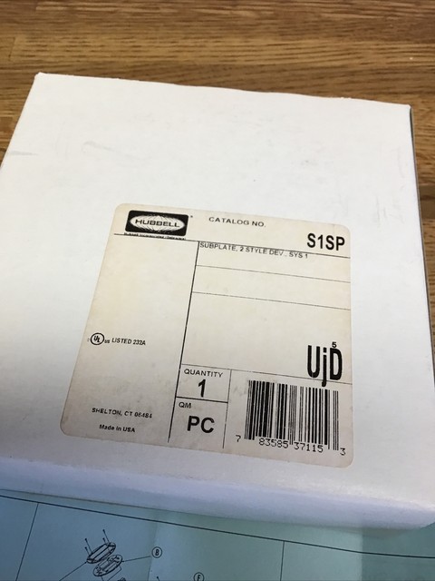 Hubbell Wiring Systems S1SP System One Style Line Decorator/gfci Sub ...