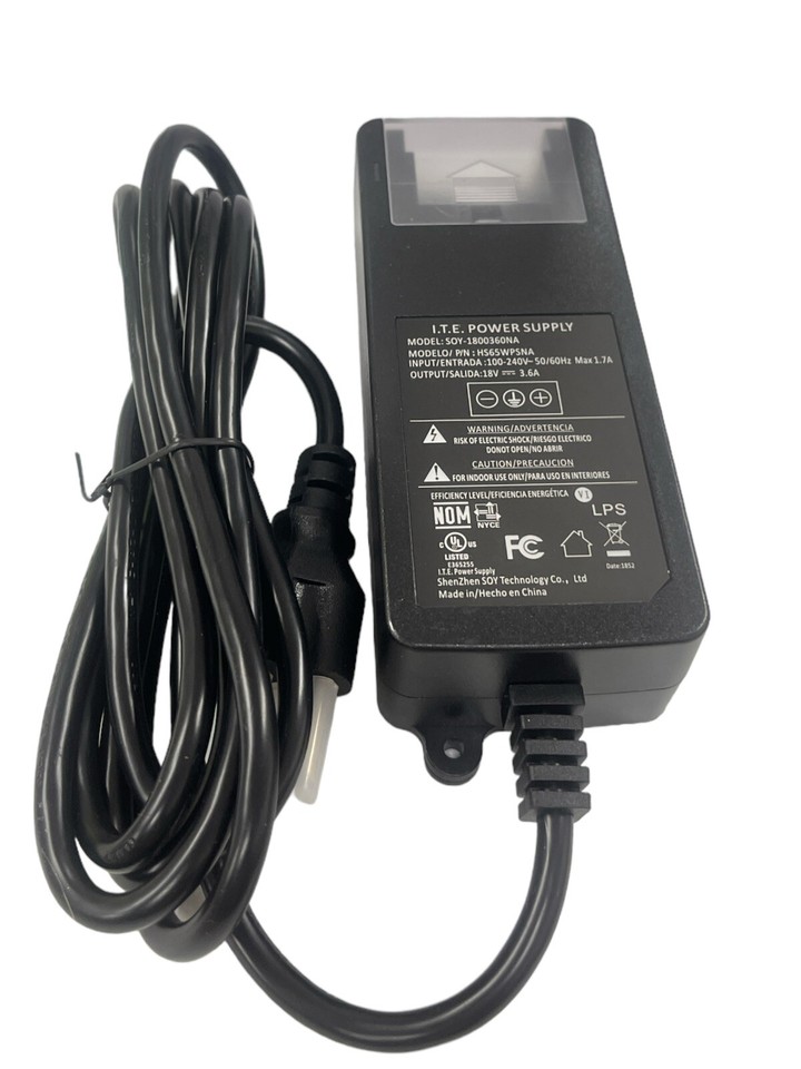 DSC PowerSeries Pro I.T.E. Power Supply Adaptor 18V 3.6A HS65WPSNA SOY ...