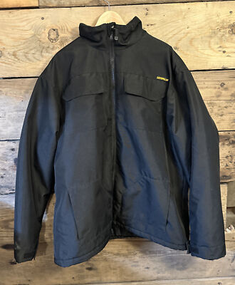 Caterpillar Mens CAT Work Winter Full-Zip Coat Jacket Black 2 XL SRI ...