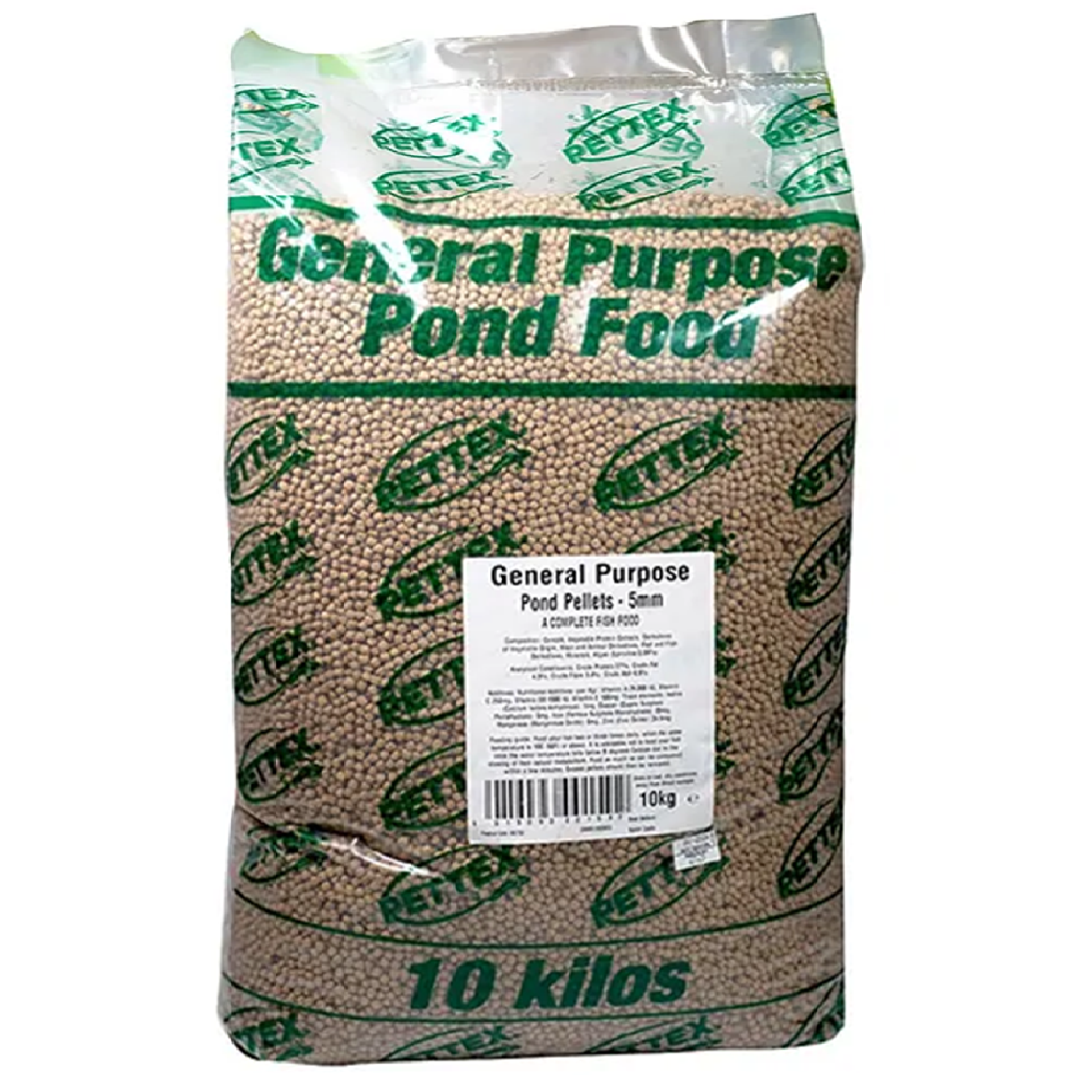 5mm POND PELLETS - (10kg) - Pettex Small Pellet Fish Food Koi Carp ...