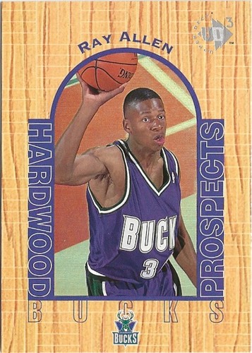 1996-97 Upper Deck UD3 Ray Allen Hardwood Prospects #5 RC | eBay