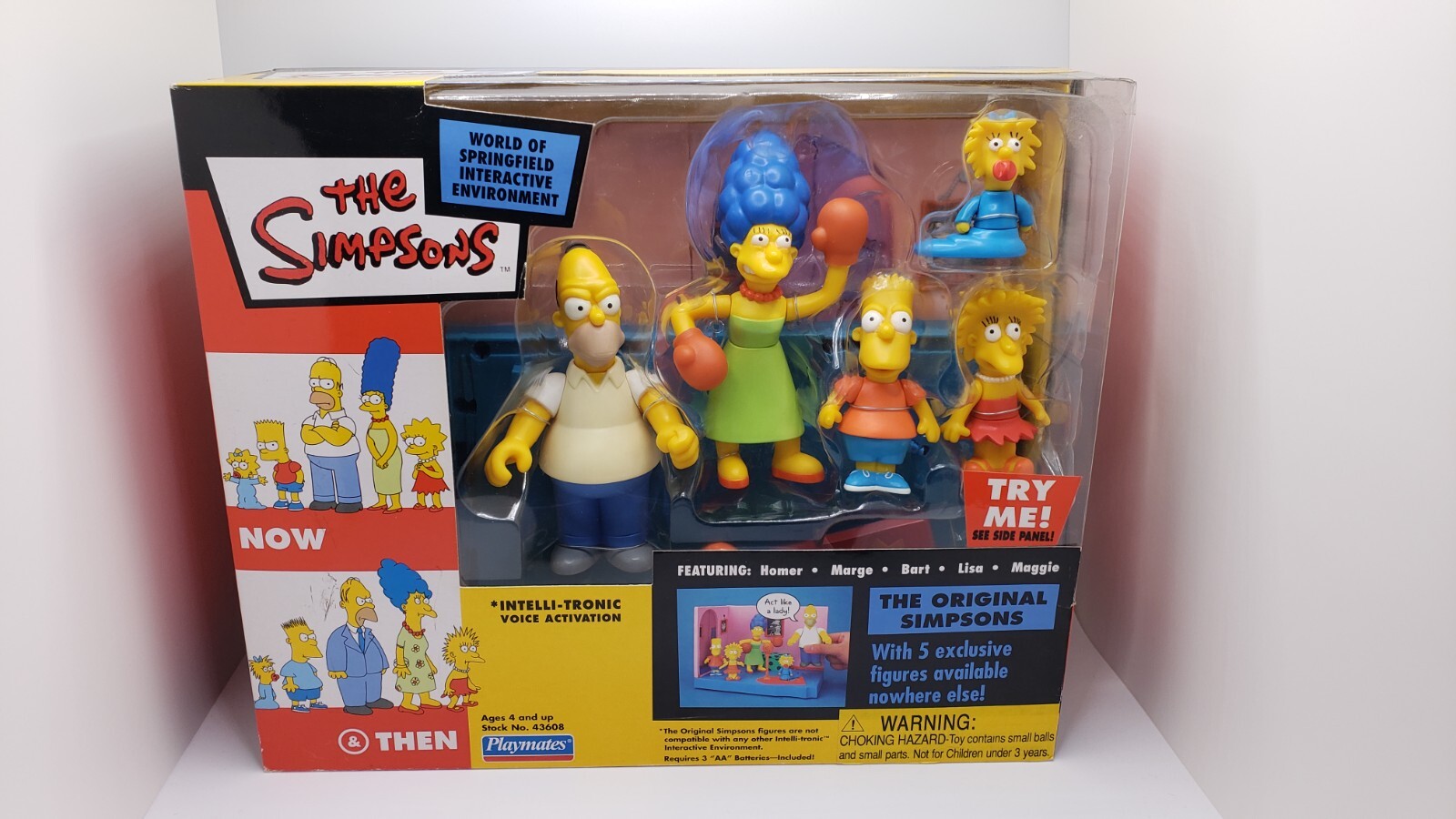 The Simpsons 5 Original Figures 2003 Now & and Then Playmates ...