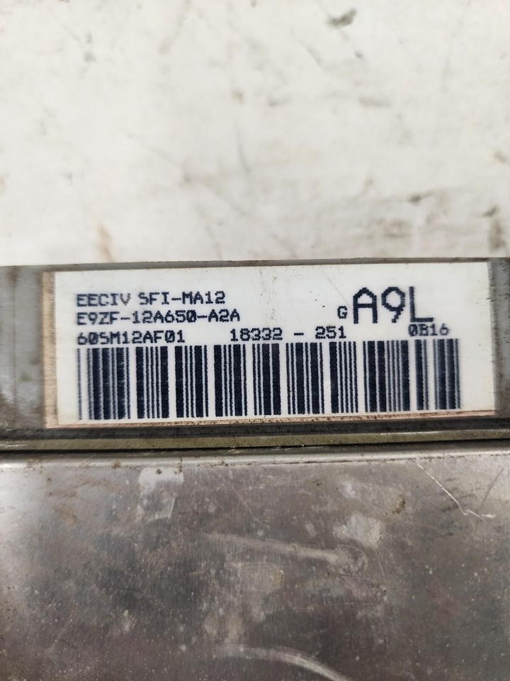 89-93 A9L Ford Mustang 5 Speed Mass Air Computer ECU ECM PCM | eBay