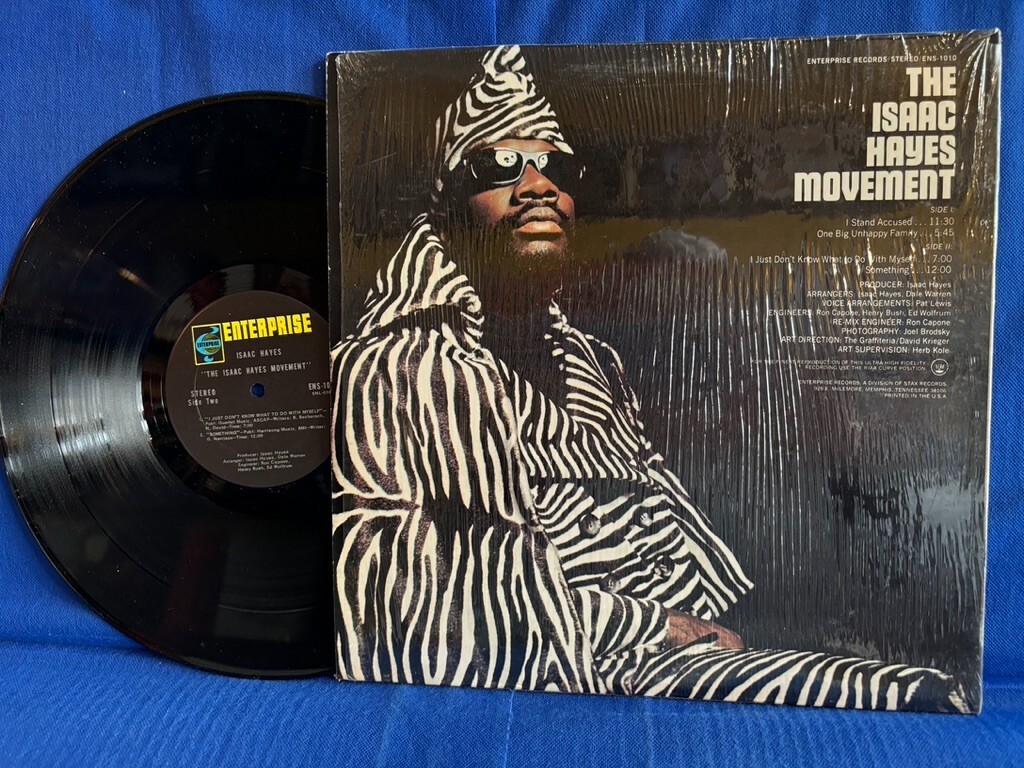 ISAAC HAYES MOVEMENT ENTERPRISE ENS 1010 IN SHRINK. ORIGINAL USA LP AS ...