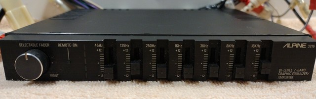Alpine 3216 Vintage 80s Bi-level 7-band Graphic Equalizer/amplifier 100 ...