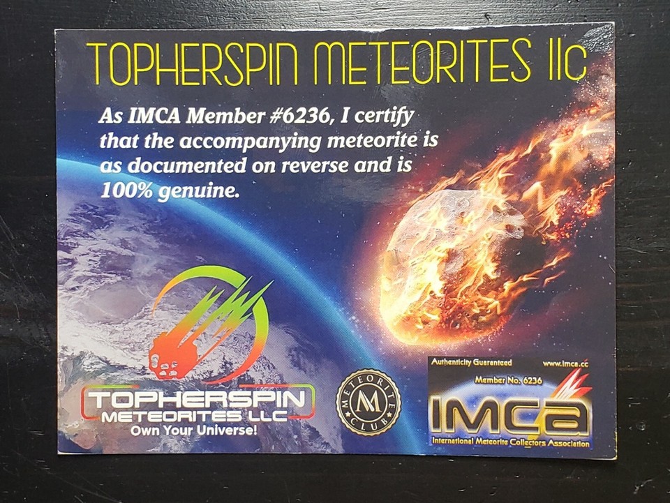 GUJBA 0.871g Polished Meteorite Half Sphere, CBa Carbonaceous ...