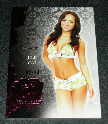 2019 Benchwarmer JILE CAI 25th Anniversary #116 Pink Foil/10 Fitness FHM Model | eBay