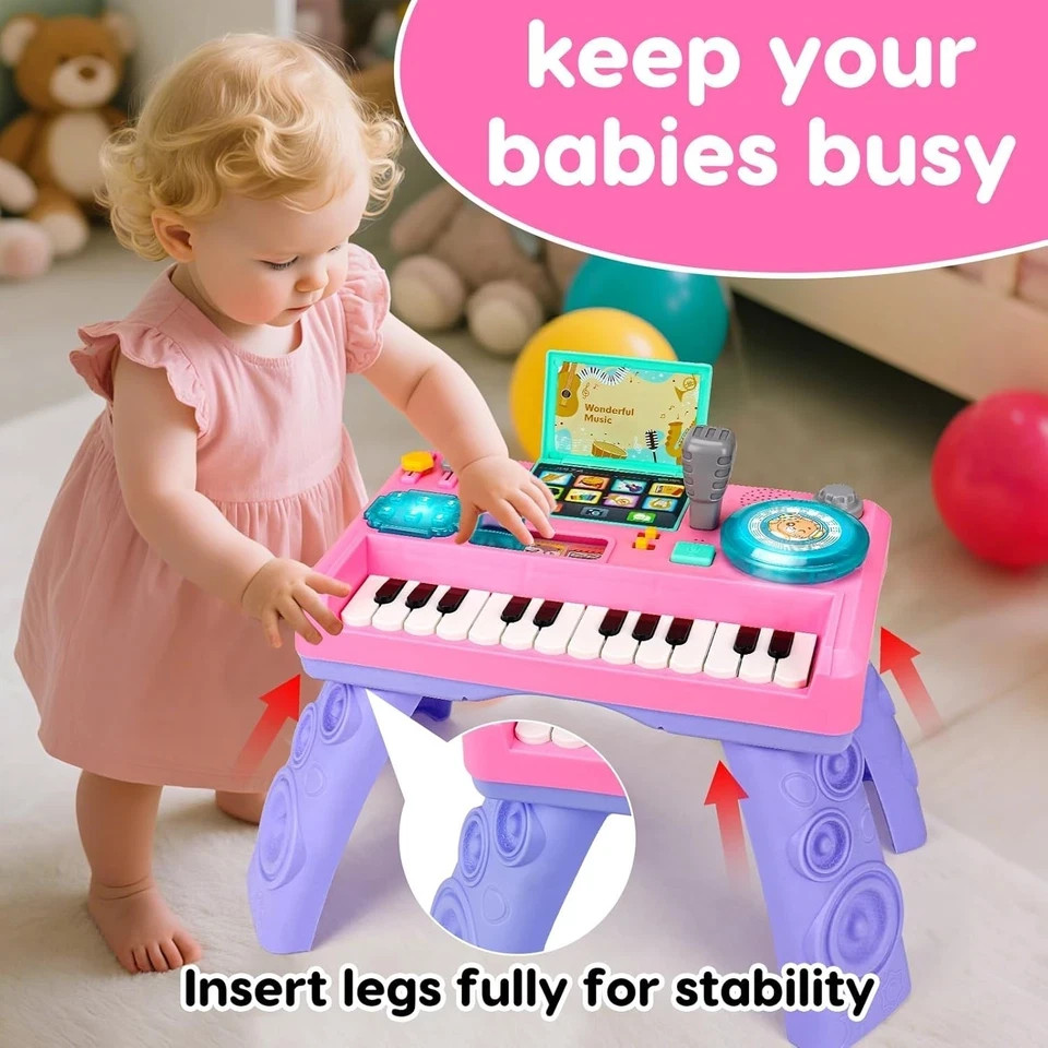 Baby DJ Laugh and Learn Baby and Toddler Toy Mix and Learn DJ Table ...