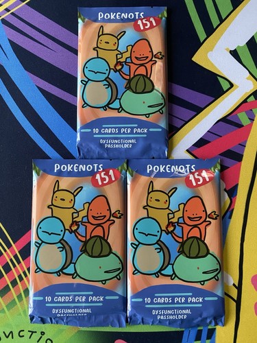Pokenot/Pokenots 151 - Three (3) Sealed Booster Packs | eBay UK