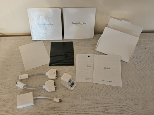 LOT of MacBook & Air Adapters Plugs Stickers Cloth Books | eBay