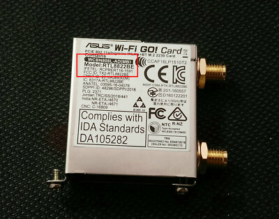 1pcs New RTL8822BE WI-FI GO! Card BT M.2 For X299 X399 C6H M10H Z270 ...