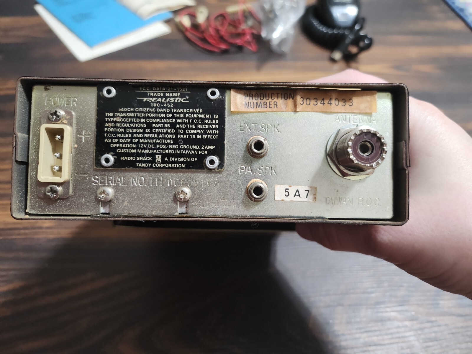 Realistic 40 Channel CB Radio TRC-452 WITH MANUAL IN BOX | eBay