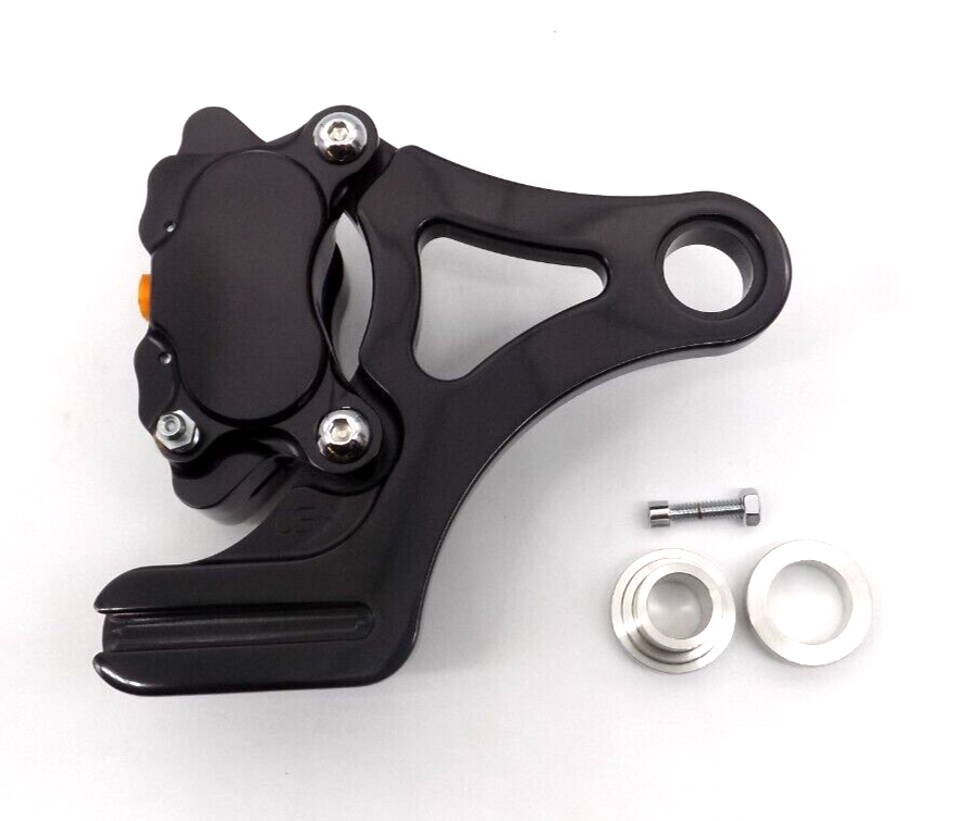 DNA 4-PISTON BLACK RIGHT SIDE DRIVE SOFTAIL REAR BRAKE CALIPER ...