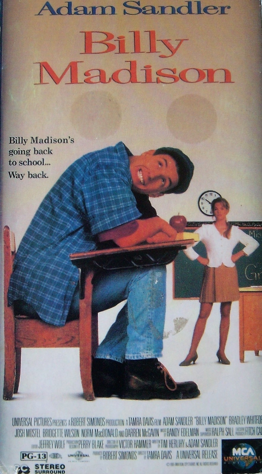 Billy Madison (Vintage, VHS, 1995, GD) Adam Sandler, Darren McGavin | eBay