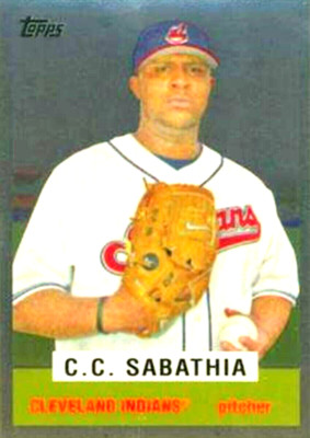 2008 Topps Chrome Trading Card History #TCHC37 C.C. Sabathia Cleveland ...