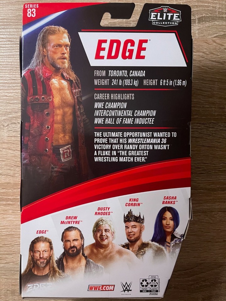 Mattel WWE Elite Series 83 Edge Wrestling Figure Chase Variant 2020 🔥 ...