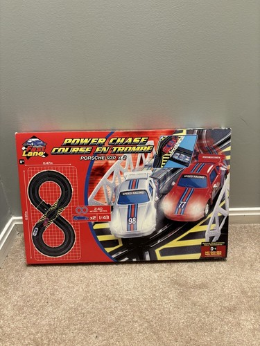 NEW Fast Lane Porsche 930 911 Power Chase Electric Slot Car Set Rare ...
