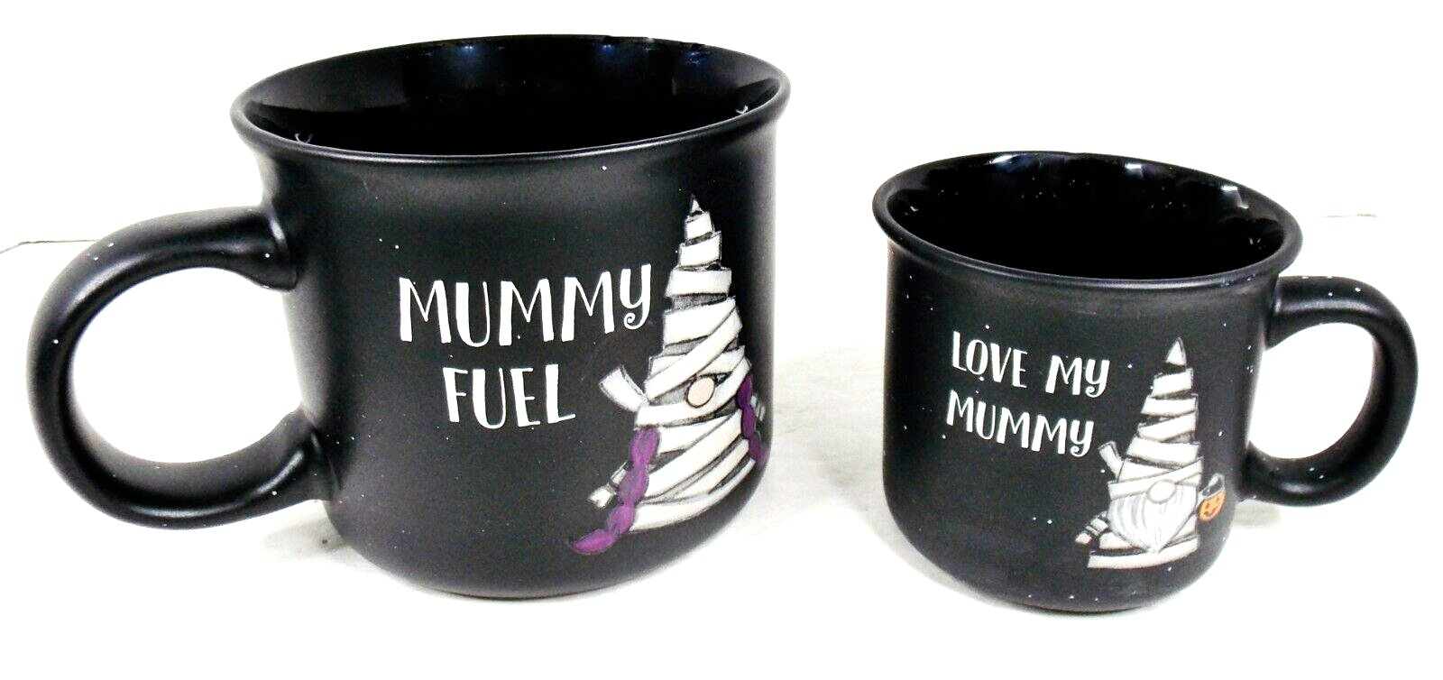 Halloween Boxed Set Mug Mummy Cups by Cobwebs & Cauldrons Black | eBay