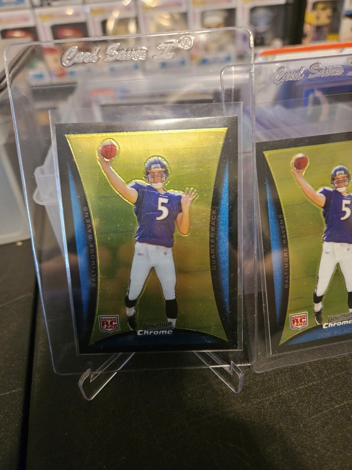 2008 Bowman Chrome Rookie Lot Joe Flacco BC61 x4 Ravens Hall Of Fame ...