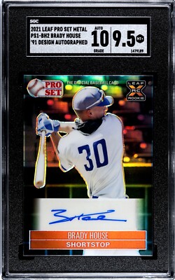 2021 Leaf Pro Set Metal Brady House Autograph SGC 9.5 w/10 AUTO | eBay