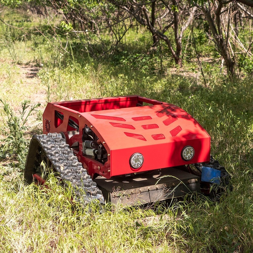 200m gasoline remote control lawn mower all terrain 45 degree rock ...