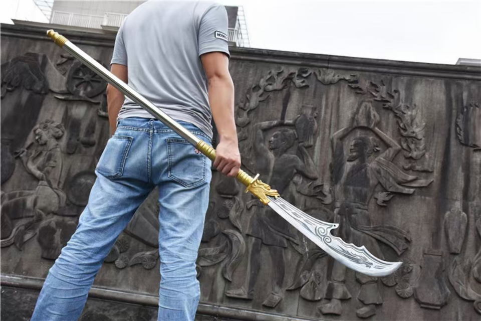 Battle Ready Glaive Broadsword Sword High Manganese Steel Guan Yu Da ...