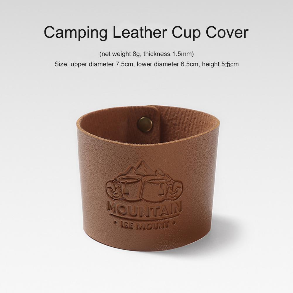 AU PU Leather Coffee Mug Cover Non-slip Portable Water Cup Cover for ...