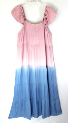 RAVIYA Ombre Maxi Cover up Dress Size Small Mauve Ombre Retail $54 | eBay