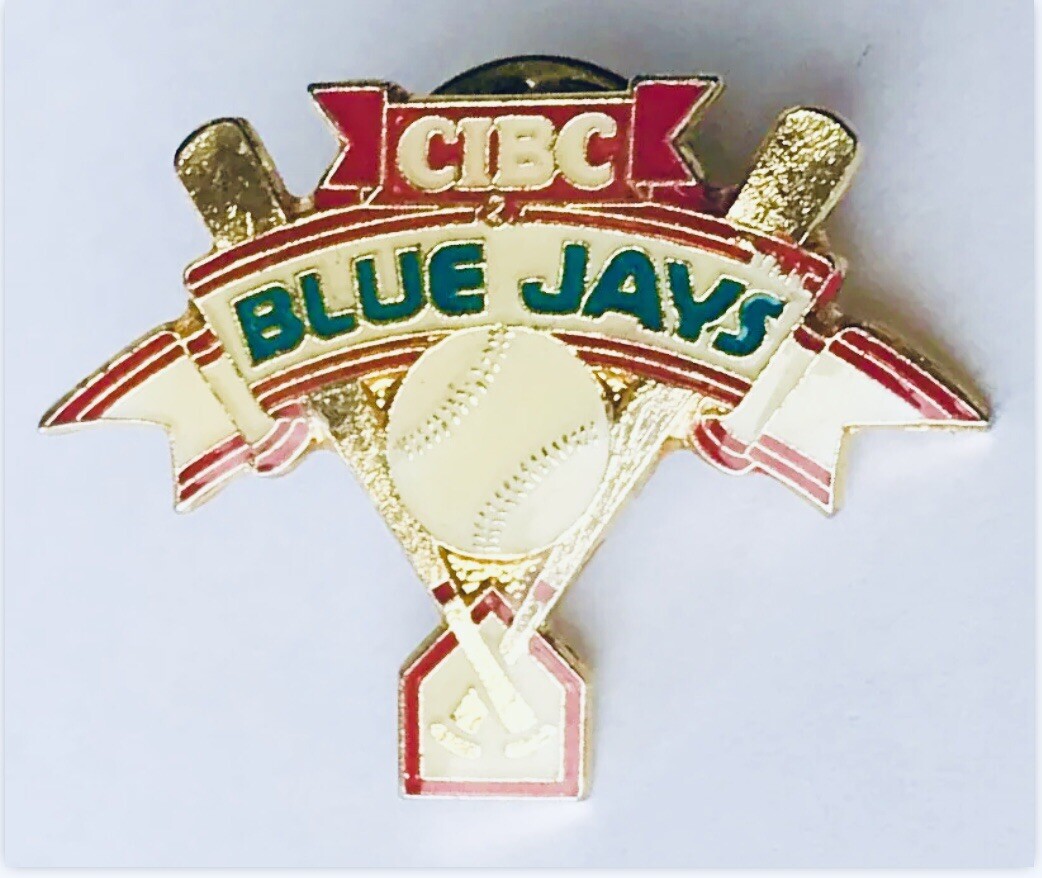 CIBC Blue Jays Authentic Baseball Pin Badge Rare Vintage (G10) | eBay